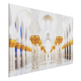 Bilderwelten Alu-Dibond Outdoor Bild Moschee in Gold