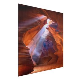 Bilderwelten Alu-Dibond Outdoor Bild Lichtspiel im Antelope Canyon