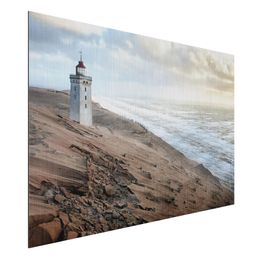 Bilderwelten Alu-Dibond Outdoor Bild Leuchtturm in D&auml;nemark