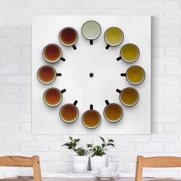 Bilderwelten Leinwandbild Kulinarisch modern Kunstdruck Leinwanddruck - Tea Time - Wandbild XXL K&uuml;che