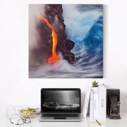 Bilderwelten Leinwandbild Natur modern Kunstdruck Leinwanddruck - Elemente der Natur - Landschaft XXL Wohnzimmer Schlafzimmer