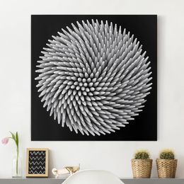 Bilderwelten Leinwandbild Blumen modern Kunstdruck Leinwanddruck - Hypnosis - Wandbild XXL Wohnzimmer Schlafzimmer