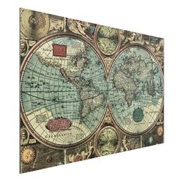 Bilderwelten Alu-Dibond Outdoor Bild Die alte Welt