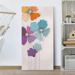 Bilderwelten Leinwandbild - Hochformat Mohn in Pastell