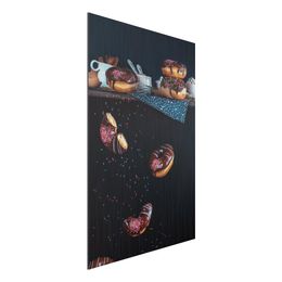 Bilderwelten Alu-Dibond Outdoor Bild Donuts vom K&uuml;chenregal