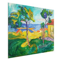 Bilderwelten Alu-Dibond Outdoor Bild Edvard Munch - Der Garten