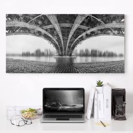 Bilderwelten Leinwandbild - Querformat Under The Iron Bridge