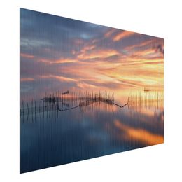 Bilderwelten Alu-Dibond Outdoor Bild Fischernetze