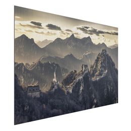 Bilderwelten Alu-Dibond Outdoor Bild Die gro&szlig;e chinesische Mauer