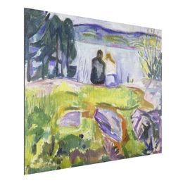 Bilderwelten Alu Dibond Outdoor Bild originell einzigartig modern wetterfest - Edvard Munch - Fr&uuml;hling - Deko Wohnzimmer Schlafzimmer