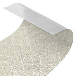 Bilderwelten Wandverkleidung Bad Boho Bogen Muster Gr&uuml;n