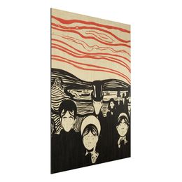 Bilderwelten Alu-Dibond Outdoor Bild Edvard Munch - Angstgef&uuml;hl