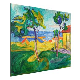 Bilderwelten Alu-Dibond Outdoor Bild Edvard Munch - Der Garten