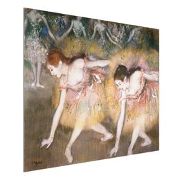 Bilderwelten Alu-Dibond Outdoor Bild Edgar Degas - Verbeugende Ballerinen