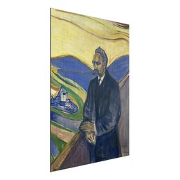Bilderwelten Alu-Dibond Outdoor Bild Edvard Munch - Portr&auml;t Nietzsche