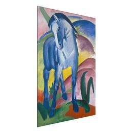 Bilderwelten Alu Dibond Outdoor Bild Tiere einzigartig Abstrakt wetterfest - Franz Marc - Blaues Pferd - Pferde Wohnzimmer Schlafzimmer