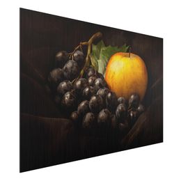 Bilderwelten Alu-Dibond Outdoor Bild Dunkles Stillleben