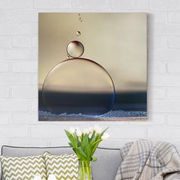 Bilderwelten Leinwandbild originell Vintage Kunstdruck beige - The Stragglers - Retro XXL Wohnzimmer Schlafzimmer