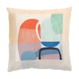 Bilderwelten Dekokissen Kissenbezug 2er Set beige originell Abstrakt - Multiform Set III - Bett Couch Sofakissen Bezug & F&uuml;llung in 40x40 50x50 60x60