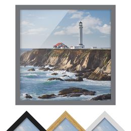 Bilderwelten Bild mit Rahmen - Quadrat Point Arena Lighthouse Kalifornien
