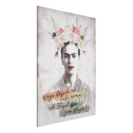Bilderwelten Alu-Dibond Outdoor Bild Frida Kahlo - Zitat