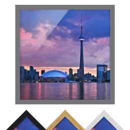 Bilderwelten Bild mit Rahmen - Quadrat Fascinating Toronto