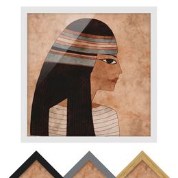 Bilderwelten Bild mit Rahmen - Quadrat Cleopatra