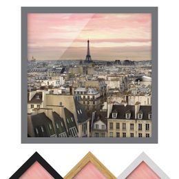 Bilderwelten Bild mit Rahmen - Quadrat Paris hautnah