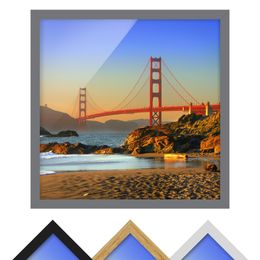 Bilderwelten Bild mit Rahmen - Quadrat Baker Beach