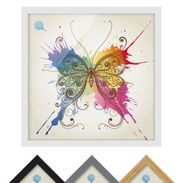 Gerahmtes Bild Aquarell Schmetterling
