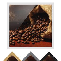 Bilderwelten Bild mit Rahmen Kulinarisch braun Motiv inkl. Rahmung - Dulcet Coffee - Kaffee K&uuml;che