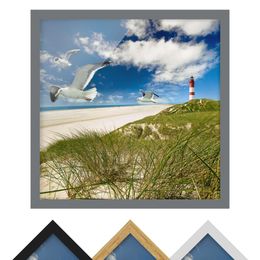 Bilderwelten Bild mit Rahmen - Quadrat Dune Breeze