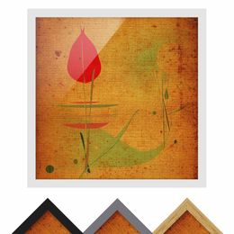 Bilderwelten Bild mit Rahmen - Quadrat China Plant