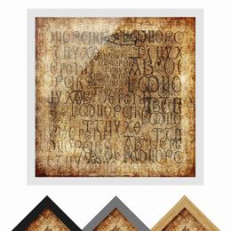 Bilderwelten Bild mit Rahmen - Quadrat Old Letters