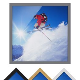 Bilderwelten Bild mit Rahmen - Quadrat Skisprung