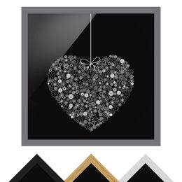 Bilderwelten Bild mit Rahmen - Quadrat Heart Giveaway