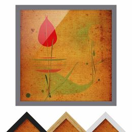 Bilderwelten Bild mit Rahmen - Quadrat China Plant
