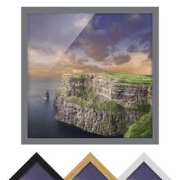 Bilderwelten Bild mit Rahmen - Quadrat Cliffs Of Moher