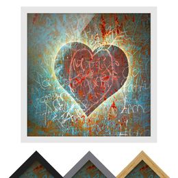 Bilderwelten Bild mit Rahmen originell einzigartig modern inkl. Rahmung - Lovely Thoughts - Deko Wohnzimmer Schlafzimmer
