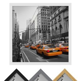 Bilderwelten Bild mit Rahmen Stadt schwarz weiss Motiv inkl. Rahmung - New York, New York! - Architektur Wohnzimmer Schlafzimmer