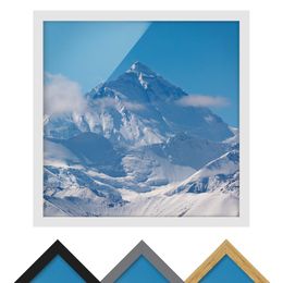 Bilderwelten Bild mit Rahmen - Quadrat Mount Everest