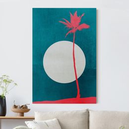 Bilderwelten Akustikbild Palme Karibik