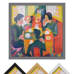 Bilderwelten Bild mit Rahmen - Quadrat Ernst Ludwig Kirchner - Kaffeetisch