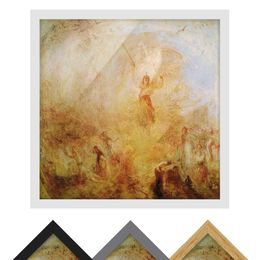 Bilderwelten Bild mit Rahmen originell einzigartig Abstrakt inkl. Rahmung - William Turner - Engel vor Sonne - Deko Wohnzimmer Schlafzimmer