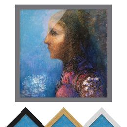 Bilderwelten Bild mit Rahmen - Quadrat Odilon Redon - Profile - Le Drapeau