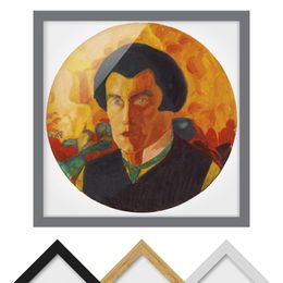 Bilderwelten Bild mit Rahmen - Quadrat Kasimir Malewitsch - Selbstbildnis