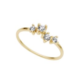 Firetti Ring Damen Größe 53/54 gold / weiß
