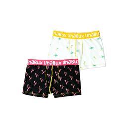 Unabux Boxer shorts male Black, White size M