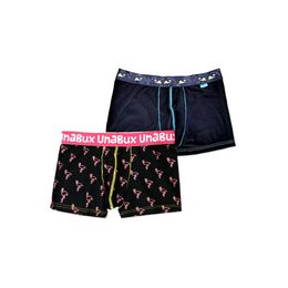 Unabux Boxershorts Herren Größe S mischfarben / schwarz