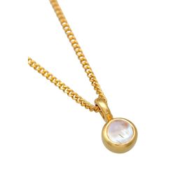 Elli Premium Kette Damen Gr&ouml;&szlig;e 36 gold / perlwei&szlig;